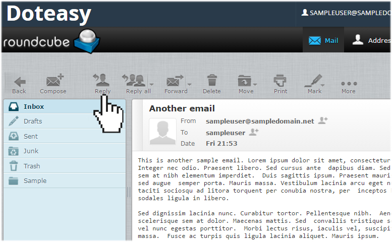 Accessing Your Emails Using Roundcube Doteasy Web Hosting