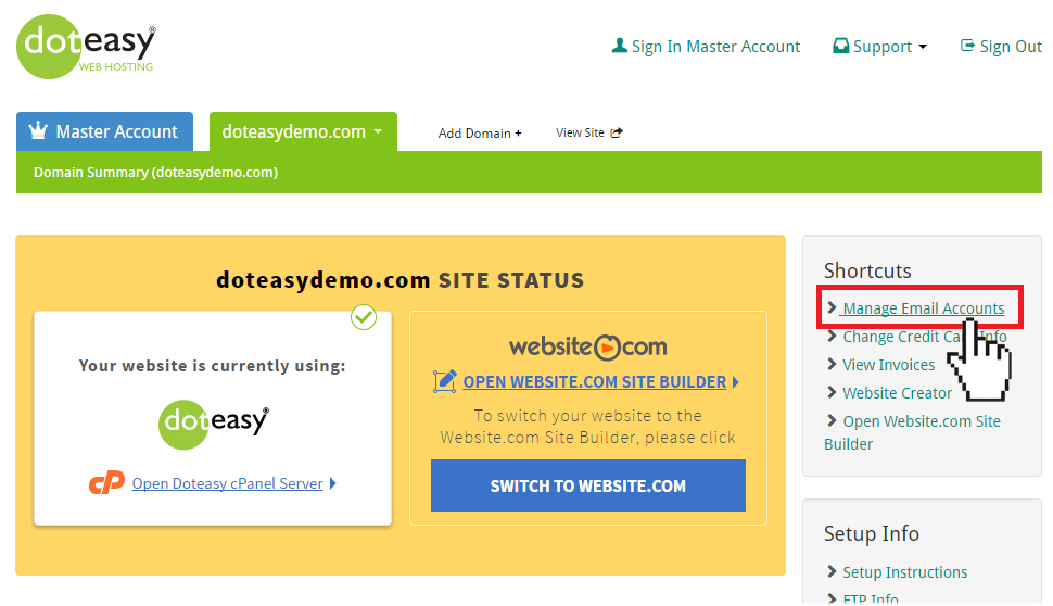 Help! I can't access my domain email account! | Doteasy Web Hosting Canada Help! I can't access my domain email account! | Doteasy Web Hosting Canada